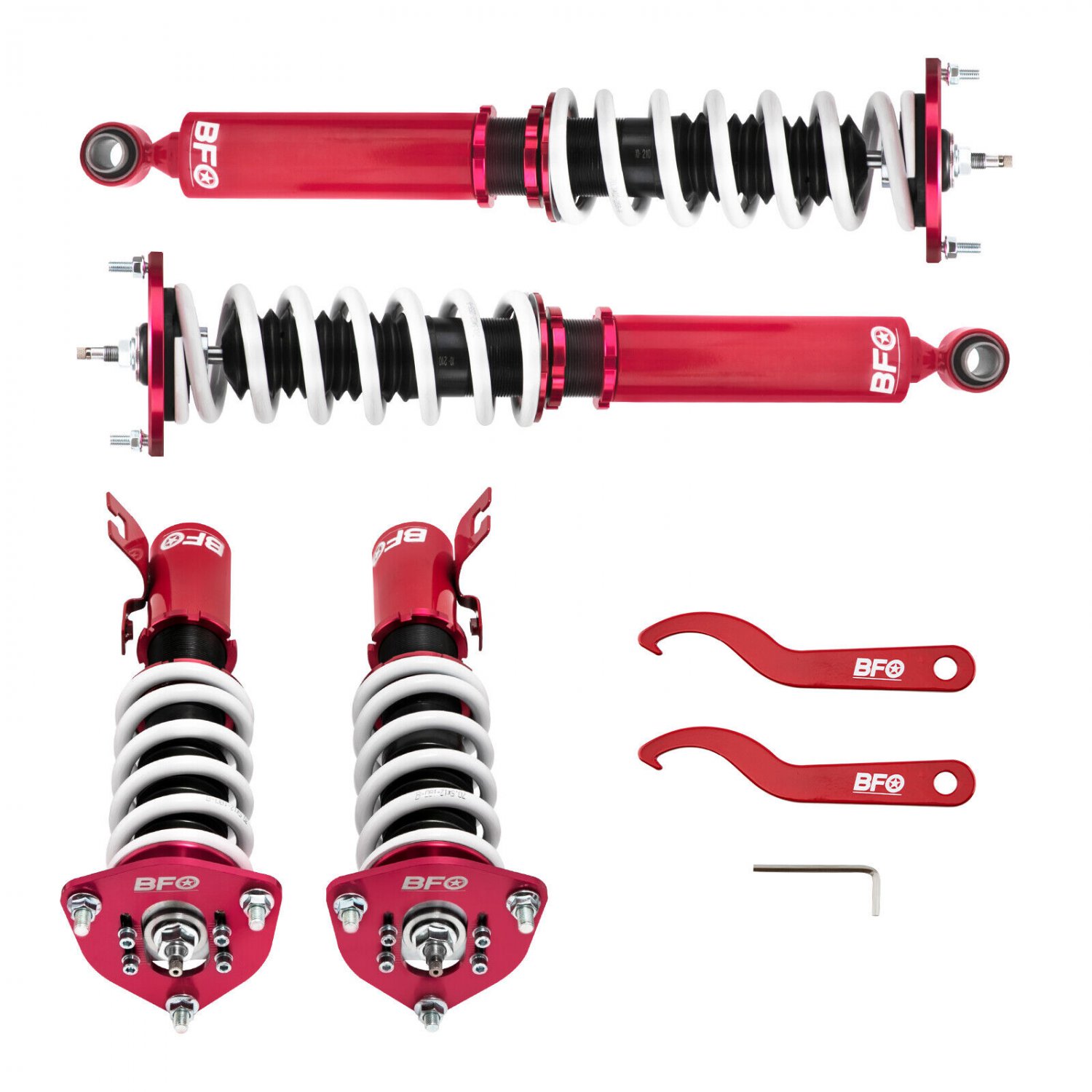 BFO 24 Way Damper Coilovers Lowering Kit for Nissan 240SX S14 Silvia ...