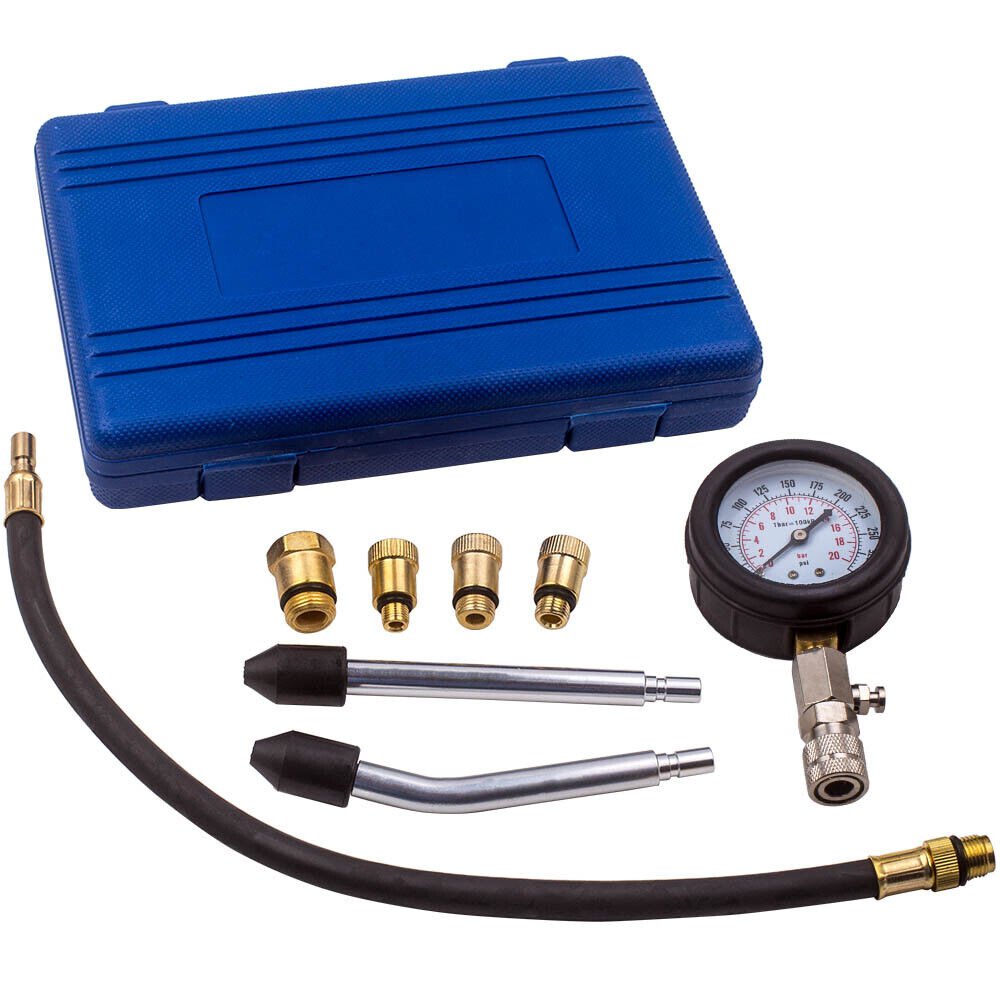 Engine Cylinder Compression Pressure Tester Pipes Test Tool Set ...
