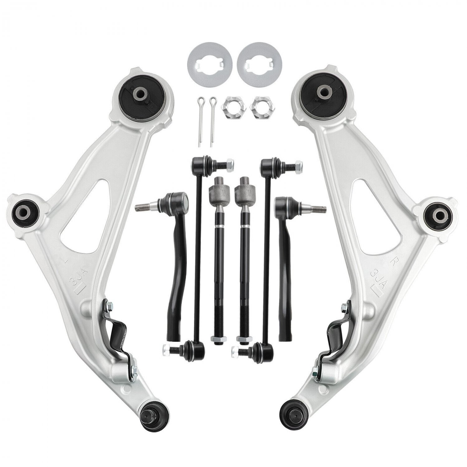 Front Lower Control Arms Sway Bar End Link Tie Rod for Nissan ...