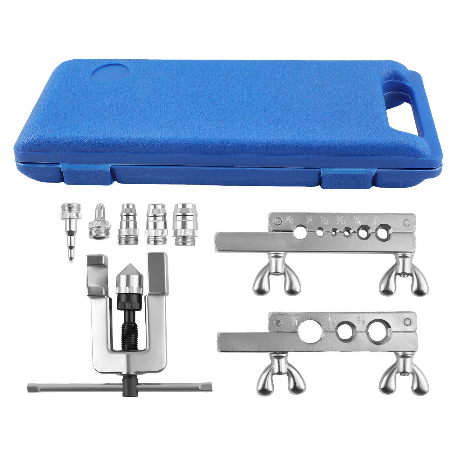 Flaring Swaging HVAC Tool Kit Flares Soft Swivel Type Swaging Adapters New