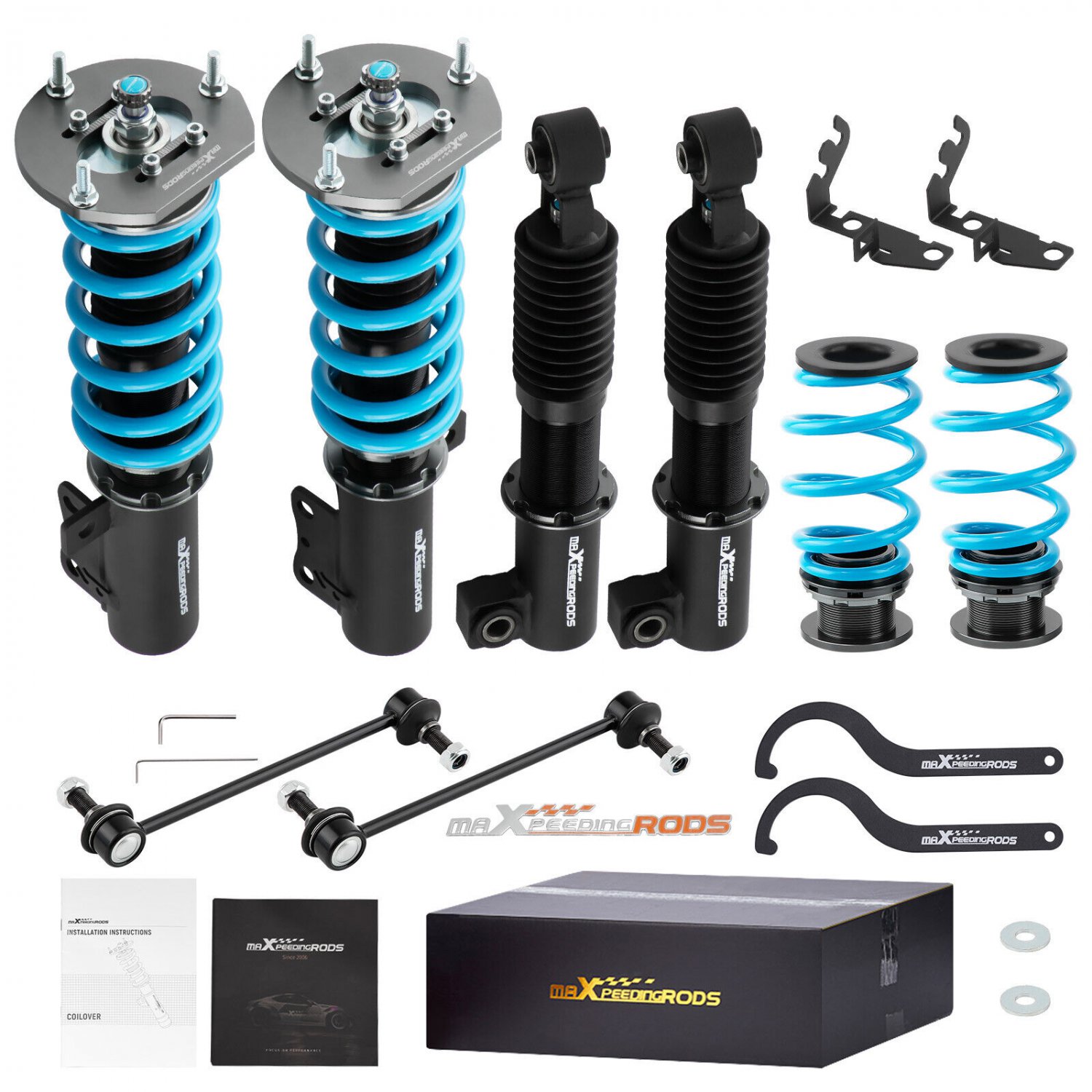 Racing Coilovers Lowering Springs Kit For Chevy Cobalt 05-10 24 Level ...