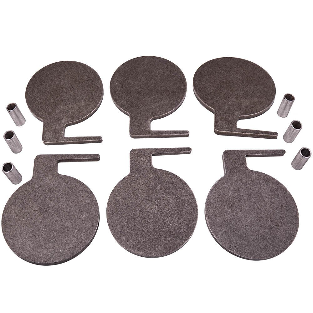 AR500 Steel Target Tree DIY Shooting Paddles 6x 6" x 3/8" W/ Tubes ...