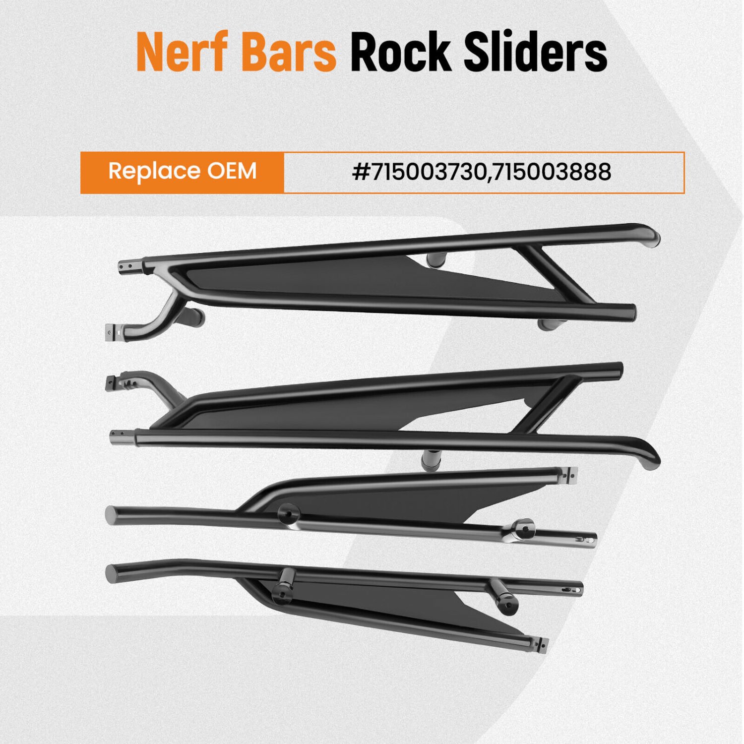 Rock Sliders Nerf Bars for Can-Am Maverick X3 Max 2017-2023 715003888