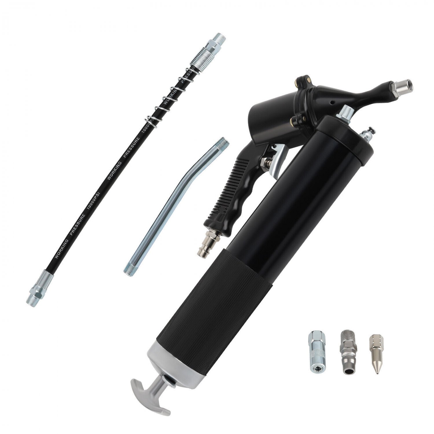 Air Operated Grease Gun Heavy Duty Pneumatic Grease Gun 6000 PSI 14 oz