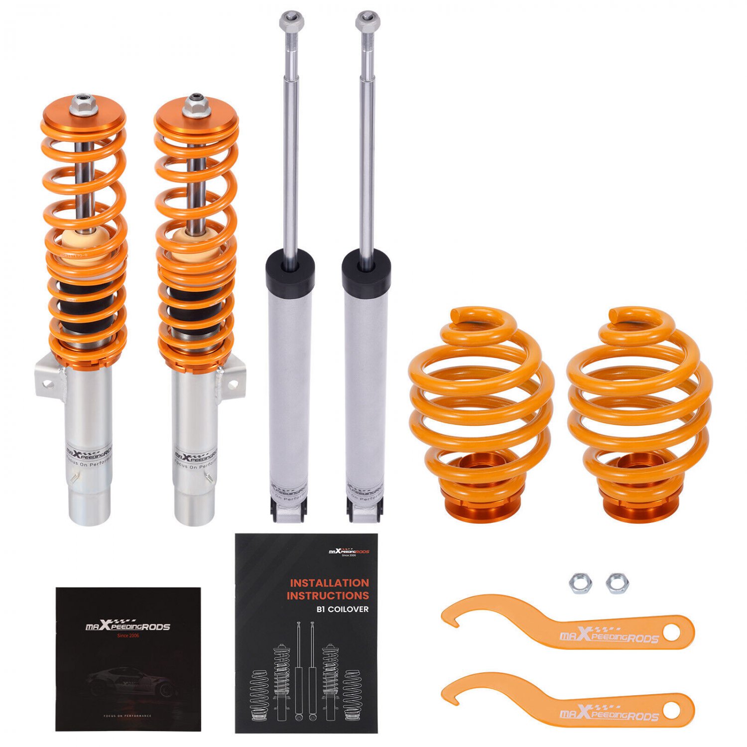 MaXpeedingrods Coilovers Suspension Lowering Kit For BMW E46 3-Series ...