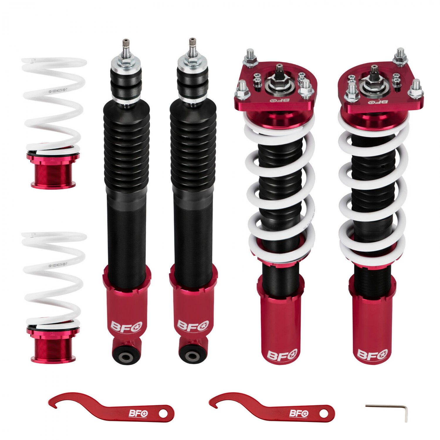 BFO 24 Click Damper Coilovers Suspension Lowering Kit For Ford Mustang ...