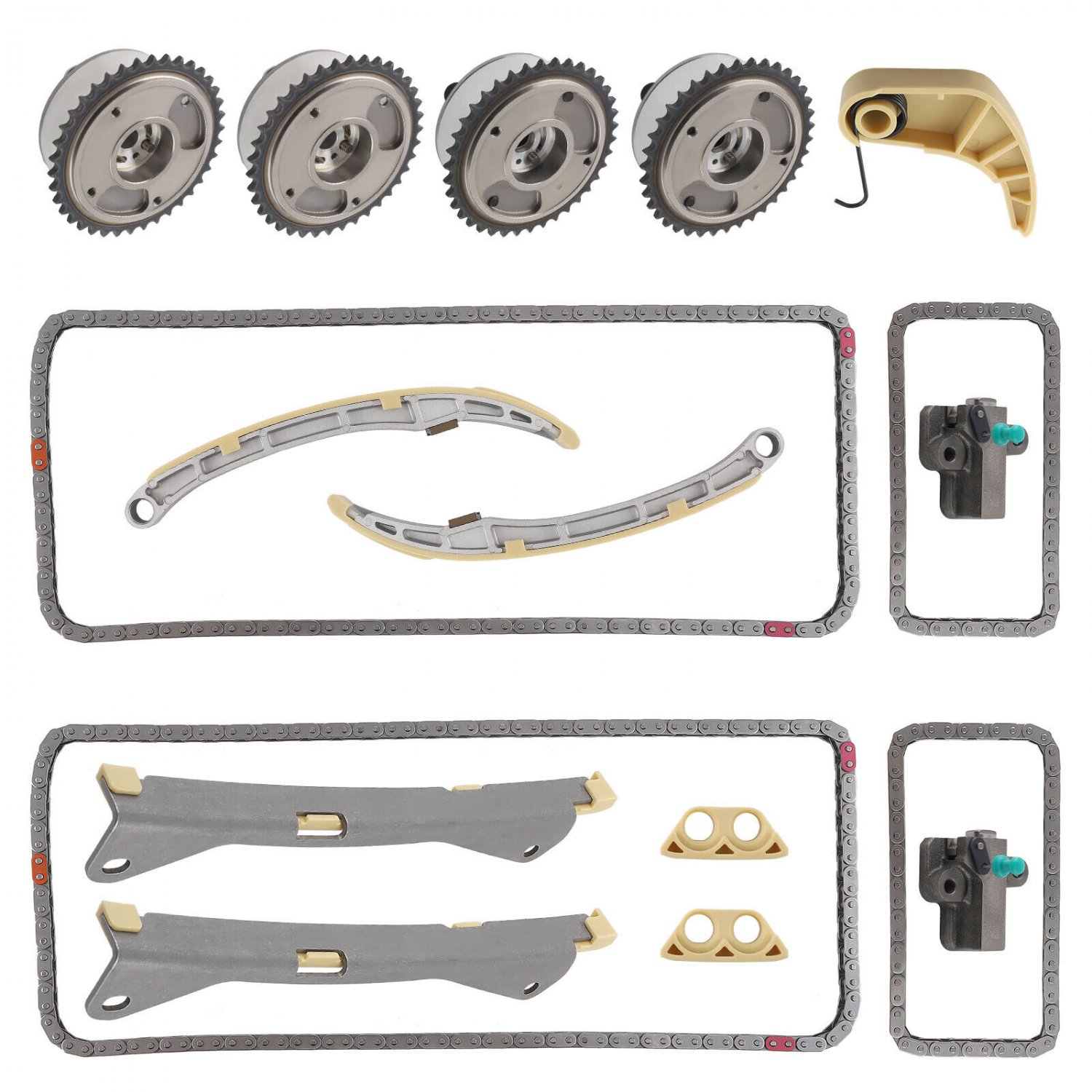 Engine Timing Chain Kit For Hyundai/Kia 3.3L&3.8L Santa Fe Sorento ...