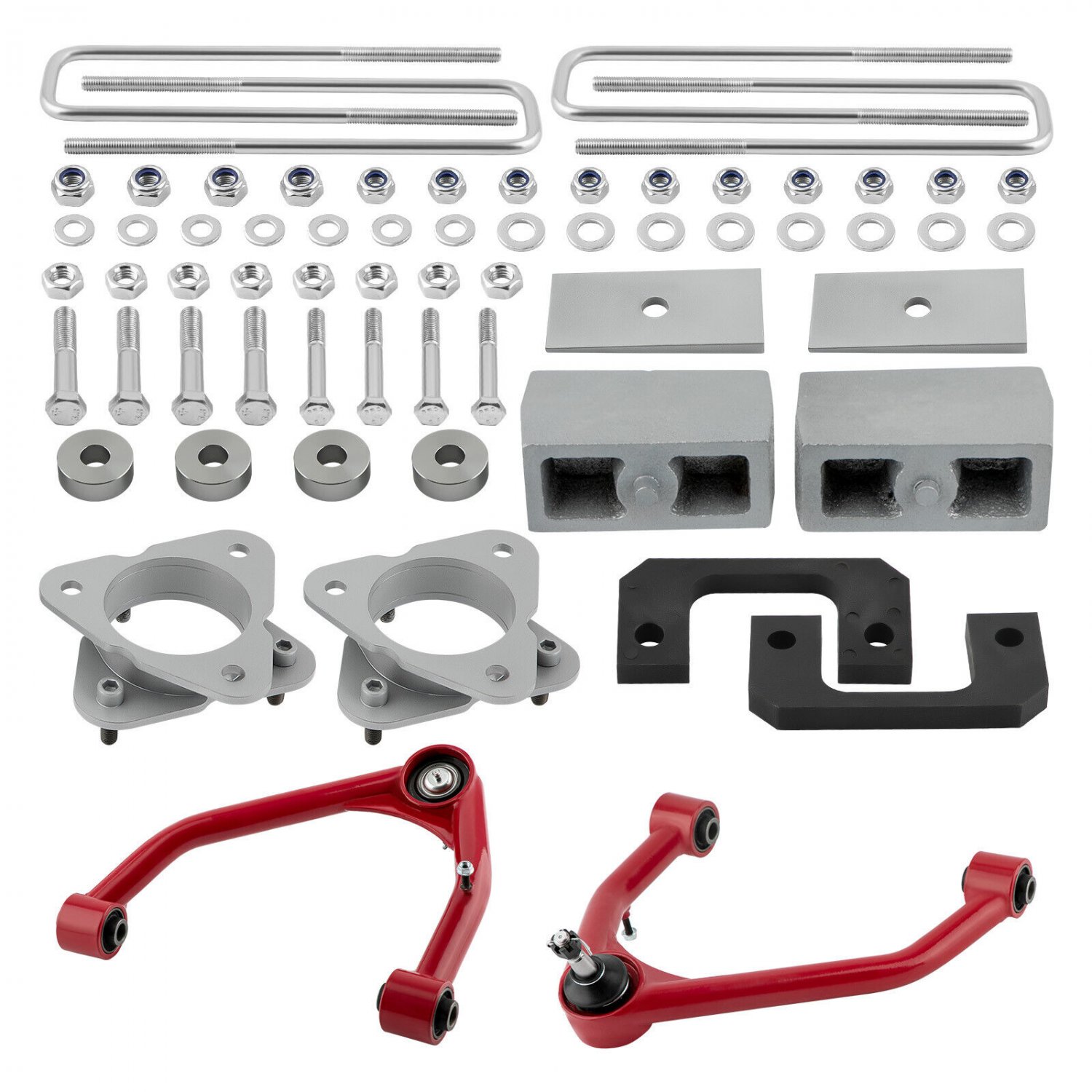 3.5" Front 3" Rear Lift Kit w/Alignment Shims for GMC Sierra 1500 2007-2018