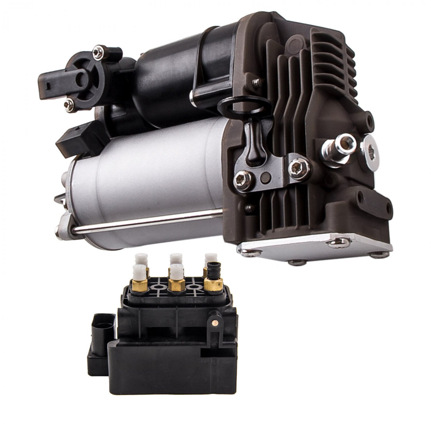 Air Suspension Compressor & Valve Block for Mercedes W164 X164 ML/GL 320