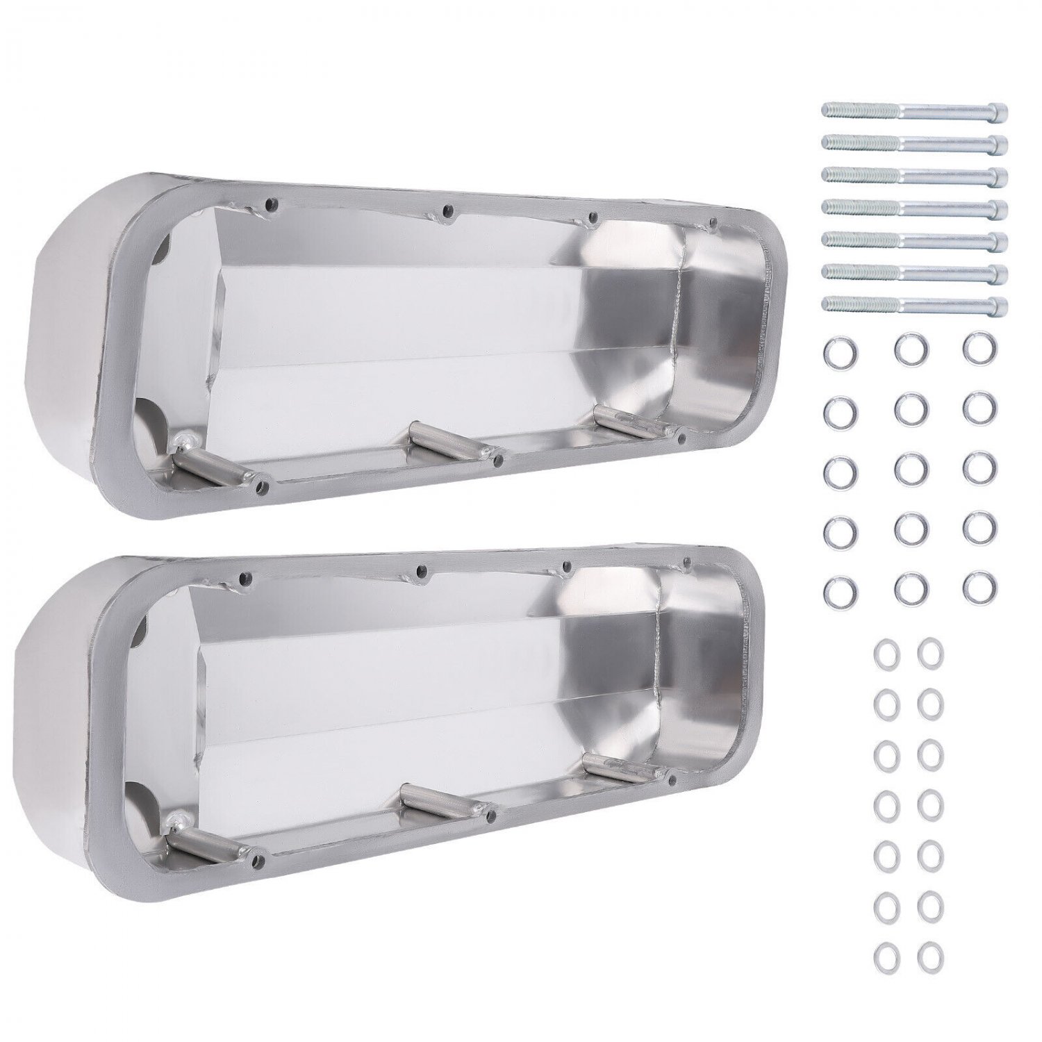 Fabricated Aluminum Valve Covers Center Bolt For Big Block Chevy 396 402
