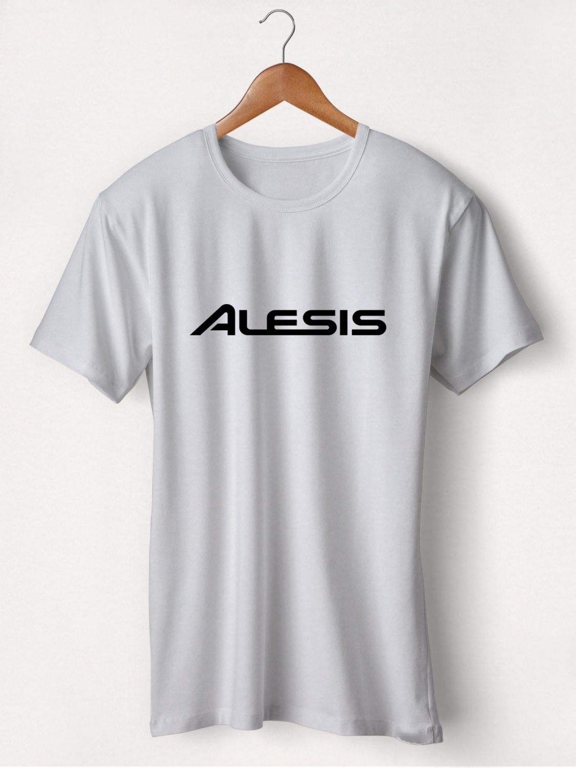 Alesis Percussion Drums Cymbals Logo T-Shirt - Black/White - S to 3XL