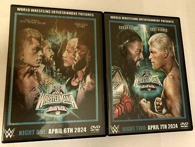 WWE WrestleMania 40 DVD-R w/ Case Artwork [Night 1 & 2]