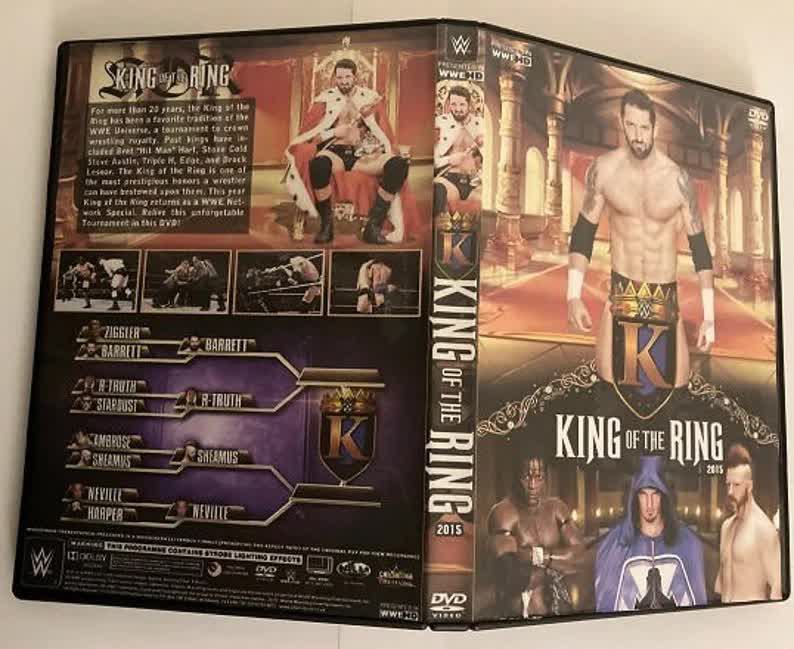 WWE King Of The Ring 2015 DVD-R w/ Case Artwork