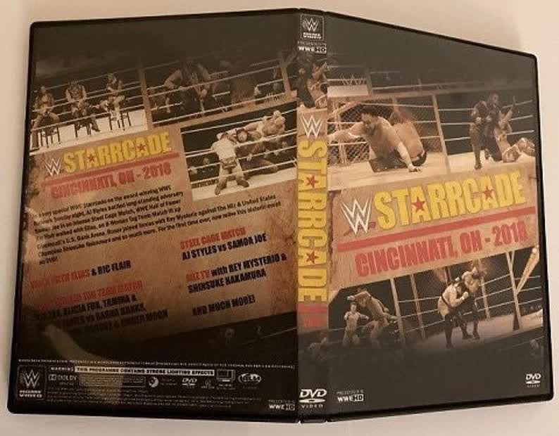 WWE Starrcade 2018 DVD-R w/ Case Artwork