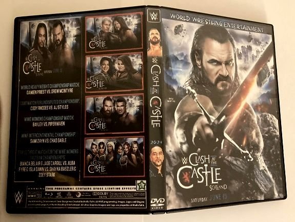 WWE Clash at the Castle 2024 DVD-R w/ Case Artwork