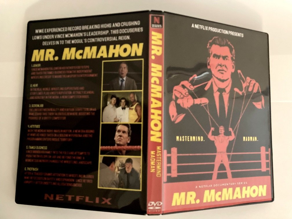 MR. McMAHON NetFlix Documentary DVD-R w/ Case Artwork
