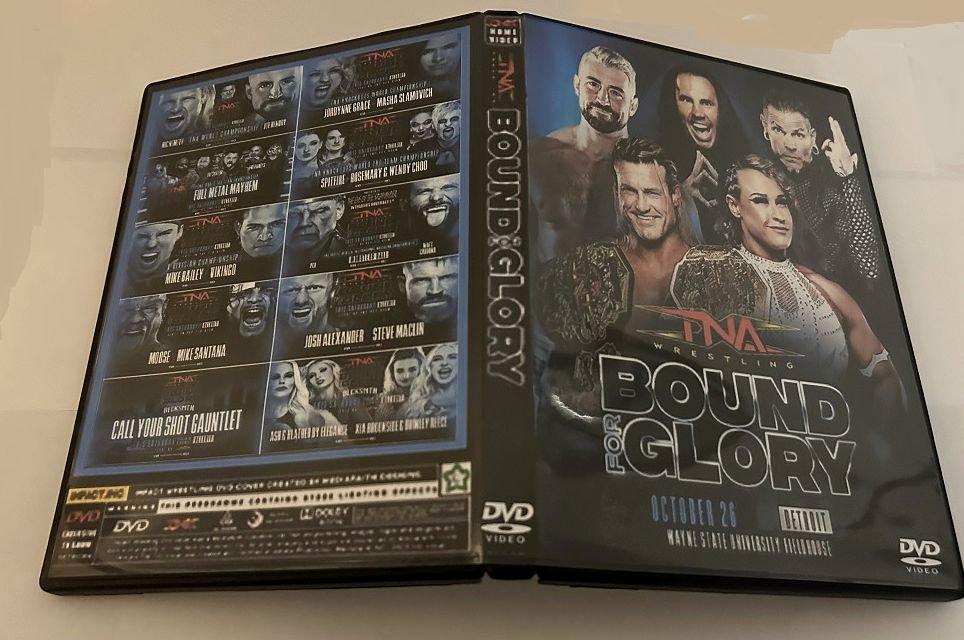 TNA BOUND FOR GLORY 2024 DVD-R w/ Case Artwork