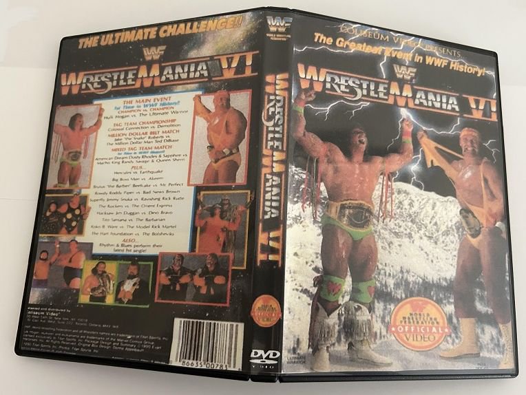 WWF WRESTLEMANIA VI DVD-R w/ Countdown Show