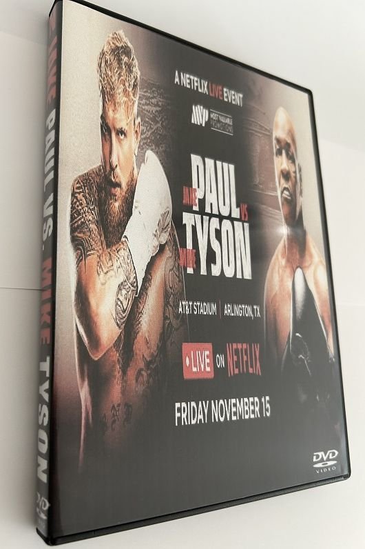 Mike Tyson Vs Jake Paul 2024 DVD-R w/ Case Artwork
