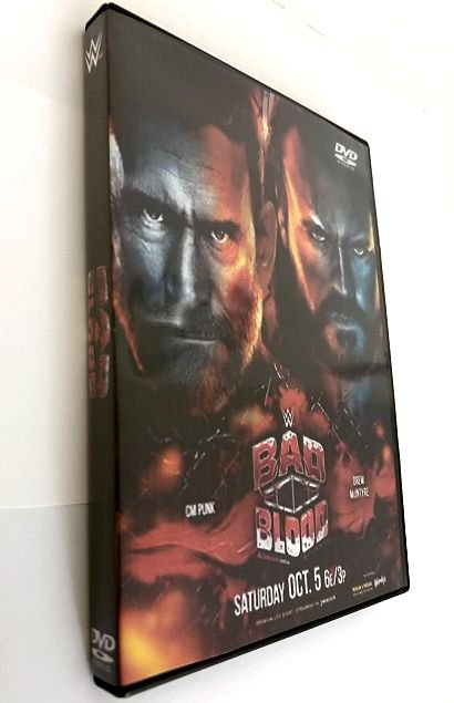 WWE BAD BLOOD DVD-R 2024 w/ Case Artwork