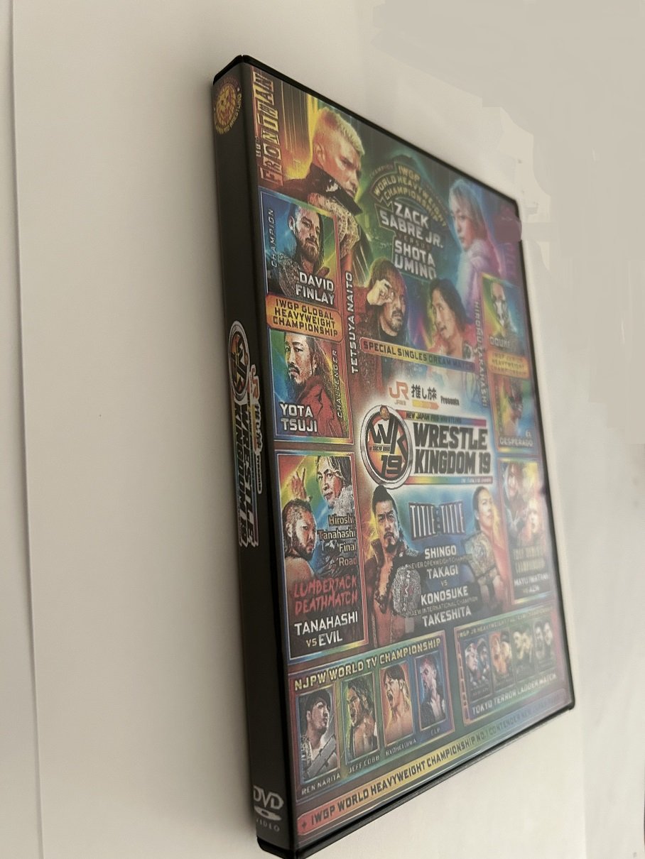 NJPW WRESTLE KINGDOM 19 DVD-R w/ Case Artwork