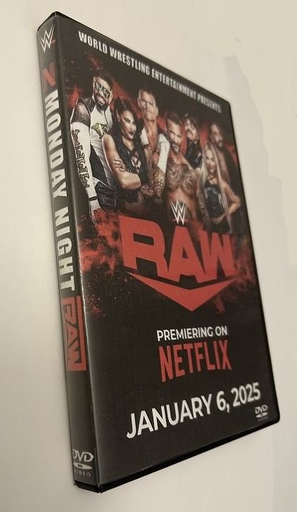 WWE MONDAY NIGHT RAW 1/6/25 DVD-R w/ Case Artwork