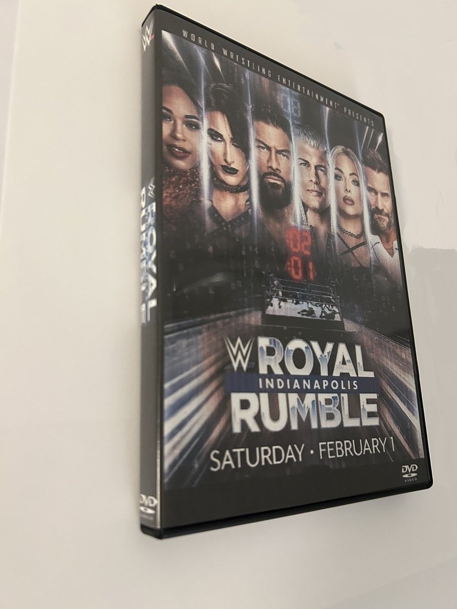WWE ROYAL RUMBLE 2025 DVD-R w/ Case Artwork