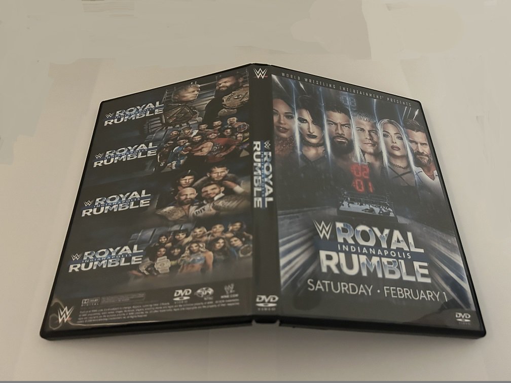 WWE ROYAL RUMBLE 2025 DVD-R w/ Case Artwork