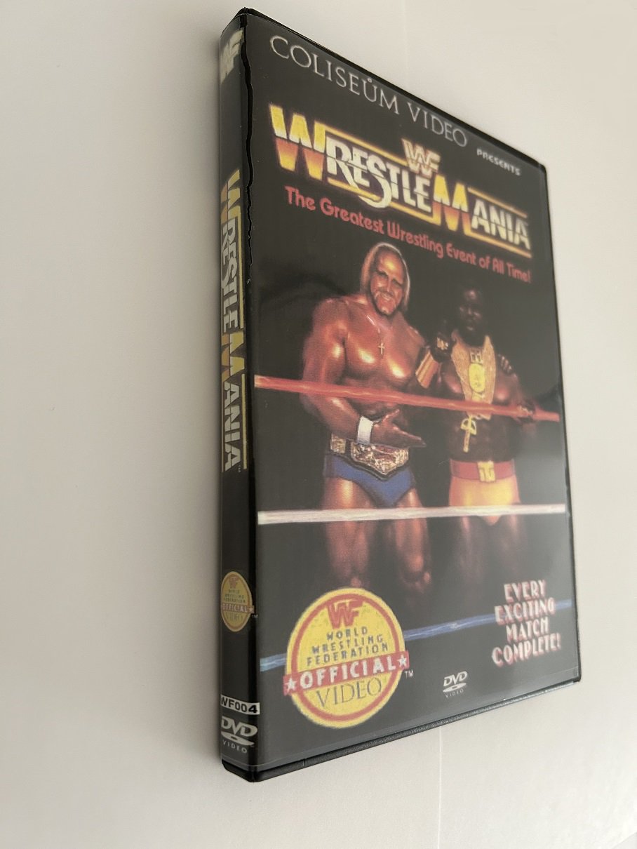 WWF WRESTLEMANIA 1 DVD-R w/ Case Artwork