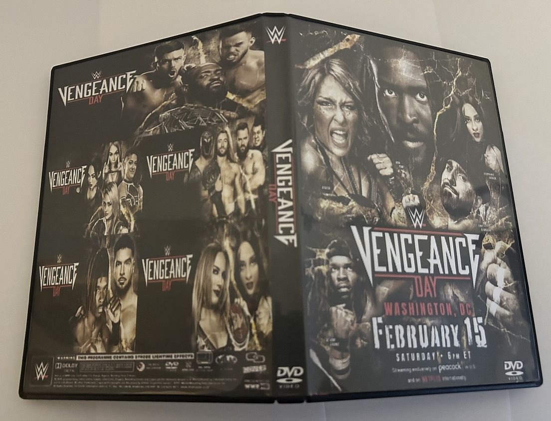 WWE NXT VENGEANCE DAY 2025 DVD-R w/ Case Artwork