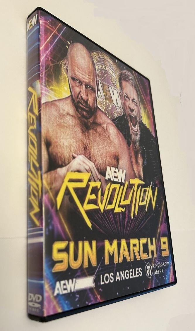 AEW REVOLUTION 2025 DVD-R w/ Case Artwork