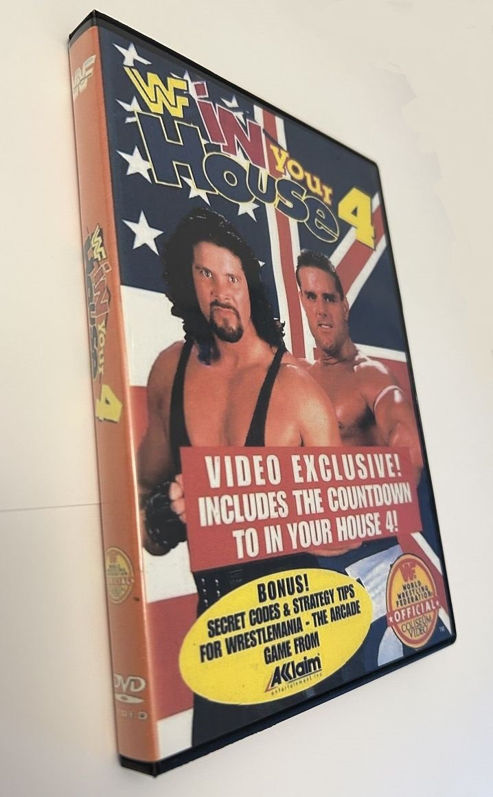 WWF IN YOUR HOUSE 4 DVD-R w/ Countdown Show