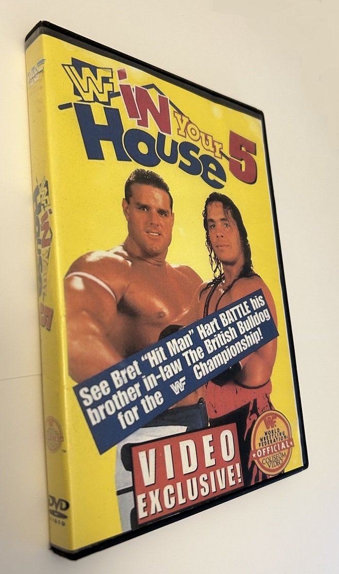 WWF IN YOUR HOUSE 5 DVD-R w/ Countdown Show