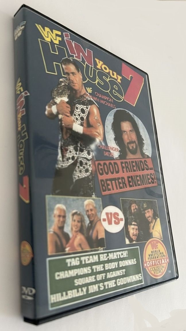 WWF IN YOUR HOUSE 7 DVD-R w/ Countdown Show