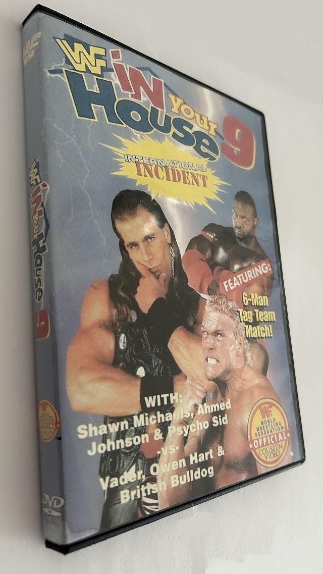 WWF IN YOUR HOUSE 9 DVD-R w/ Countdown Show