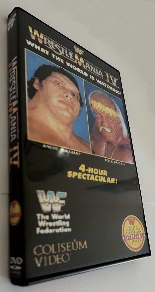 WWF WRESTLEMANIA IV DVD-R w/ Countdown Show