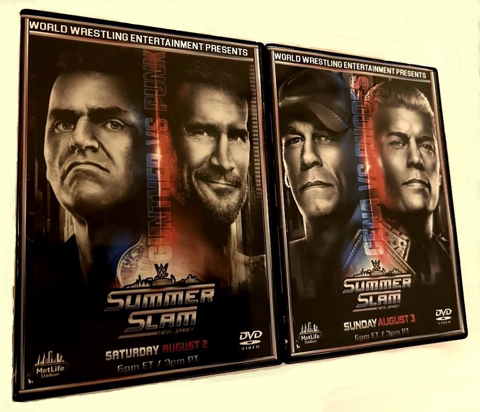 WWE SUMMERSLAM 2025 DVD-R w/ Case Artwork [Night 1 & 2]