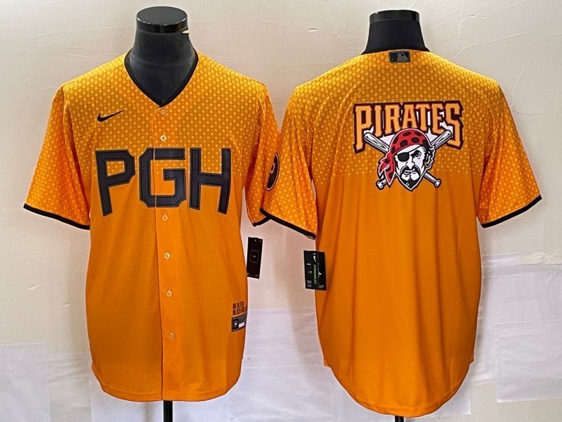 pirates team logo city connect baseball jersey