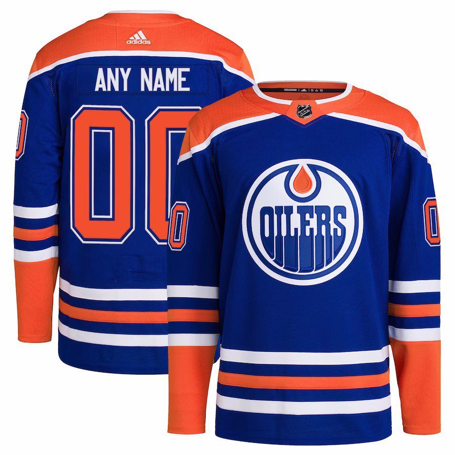 Custom Edmonton Oilers Name And Number Royal Blue Home Authentic ...