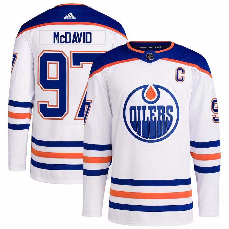 Edmonton Oilers #97 Connor McDavid White Away Authentic Hockey Stitched ...