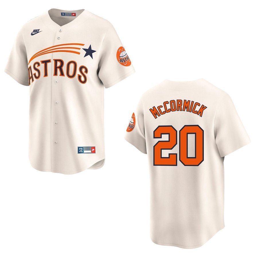 2025 Astros #20 Chas McCormick Cream Throwback