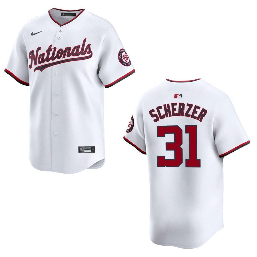 2025 Nationals #31 Max Scherzer White