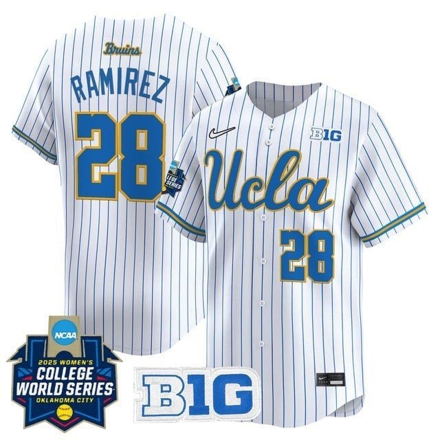 Alexis Ramirez #28 UCLA Bruins 2025 College World Series Vapor Pinstripe