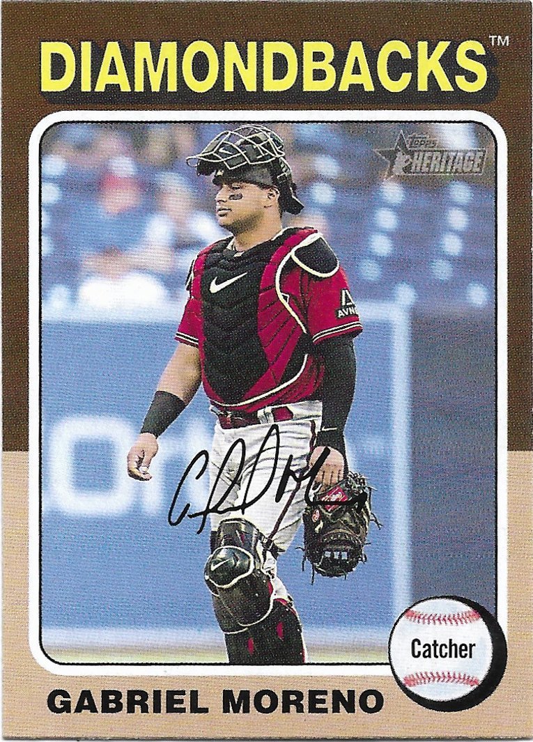 Gabriel Moreno 2024 Topps Heritage #290 Arizona Diamondbacks Baseball Card