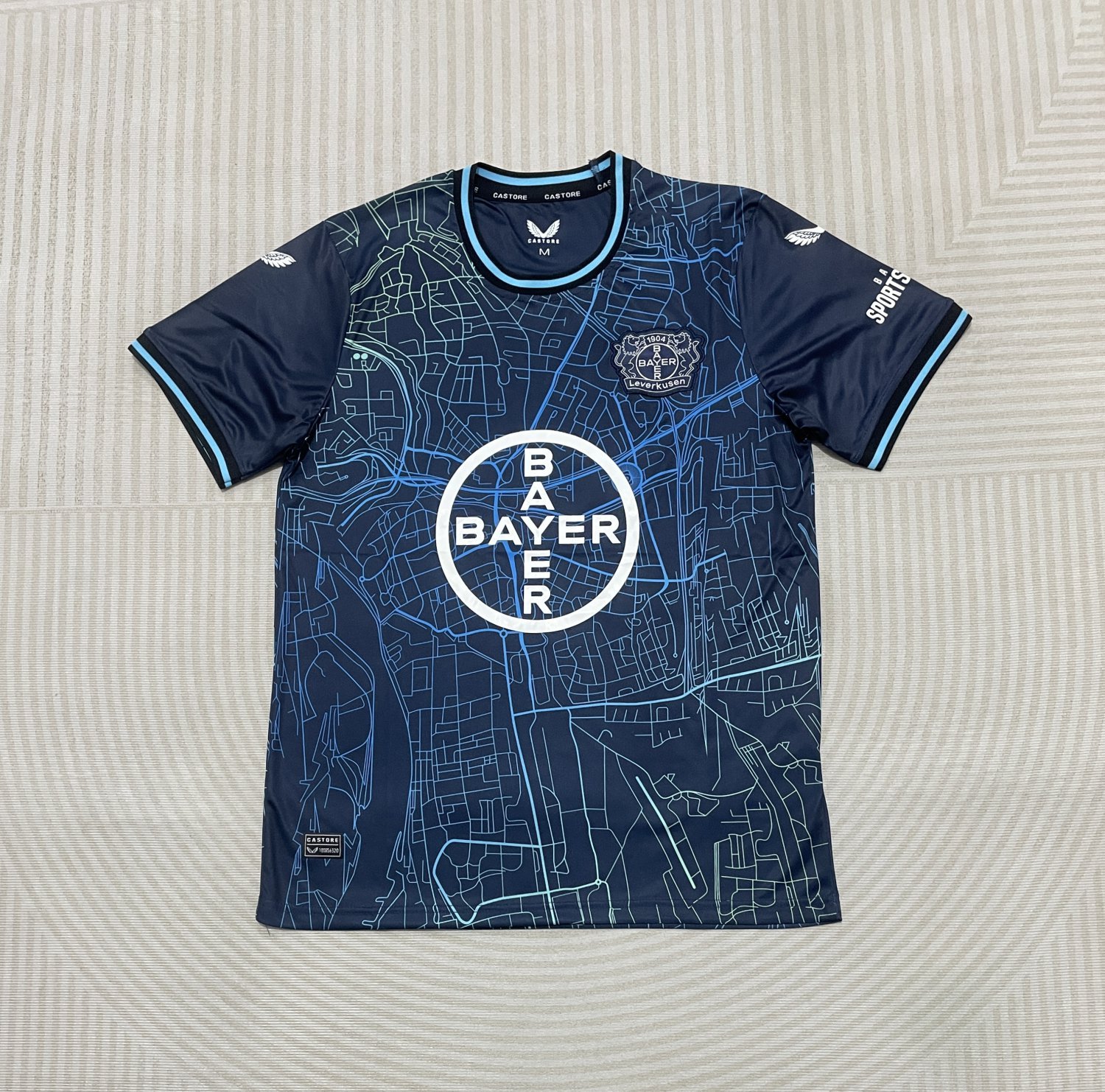 2026 Bayer Leverkusen map version of Inter Soccer Jersey