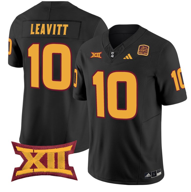 Sam Leavitt Jersey #10 Arizona State Sun Devils Vapor Limited College ...