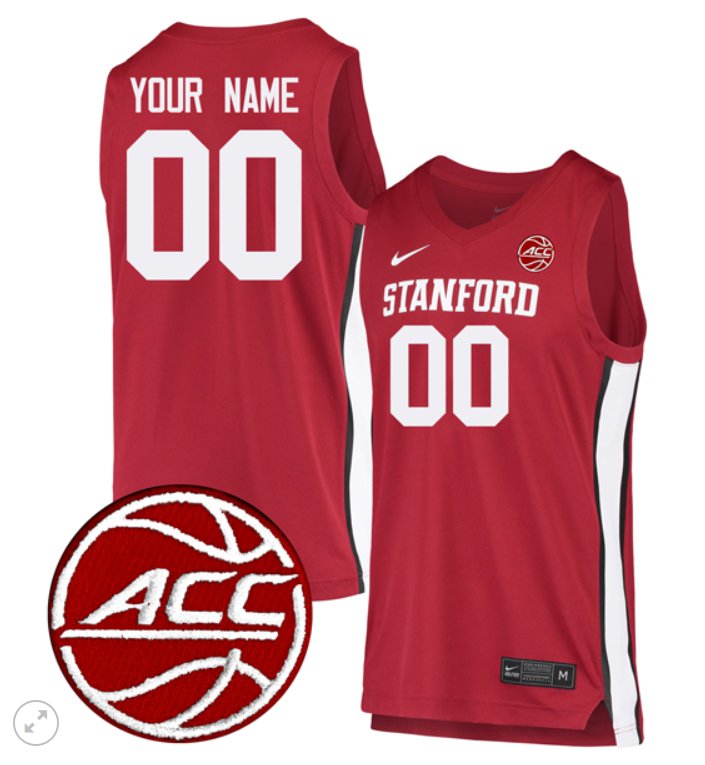 Custom Stanford Cardinal Jersey College Basketball Stiched Cardinal