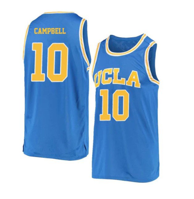 Men's #10 Tyger Campbell Jersey UCLA Bruins College Basketball Jerseys ...