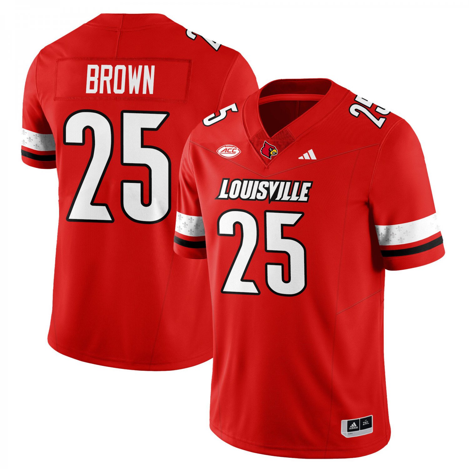 Isaac Brown Jersey #25 Louisville Football 2025 Vapor Limited Stitched Red