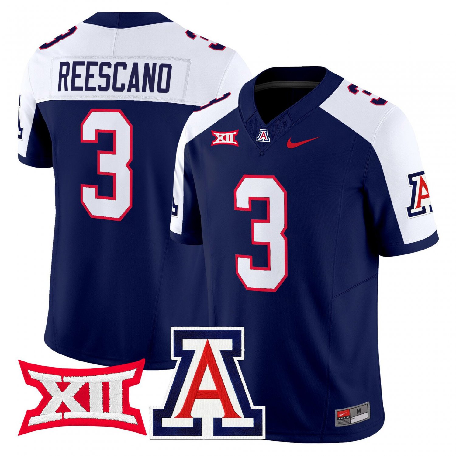 Kedrick Reescano Jersey #3 Arizona Wildcats 2025 Limited Stitched Navy ...